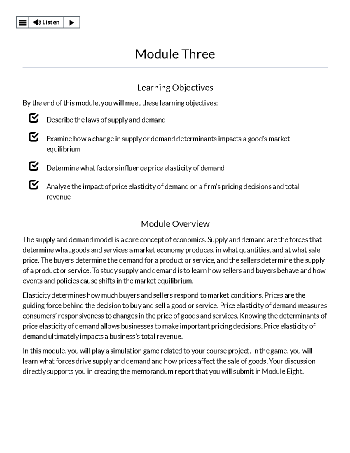 Module Three Introduction - ECO-201-11171-M01 Microeconomics 2024 C-4 ...