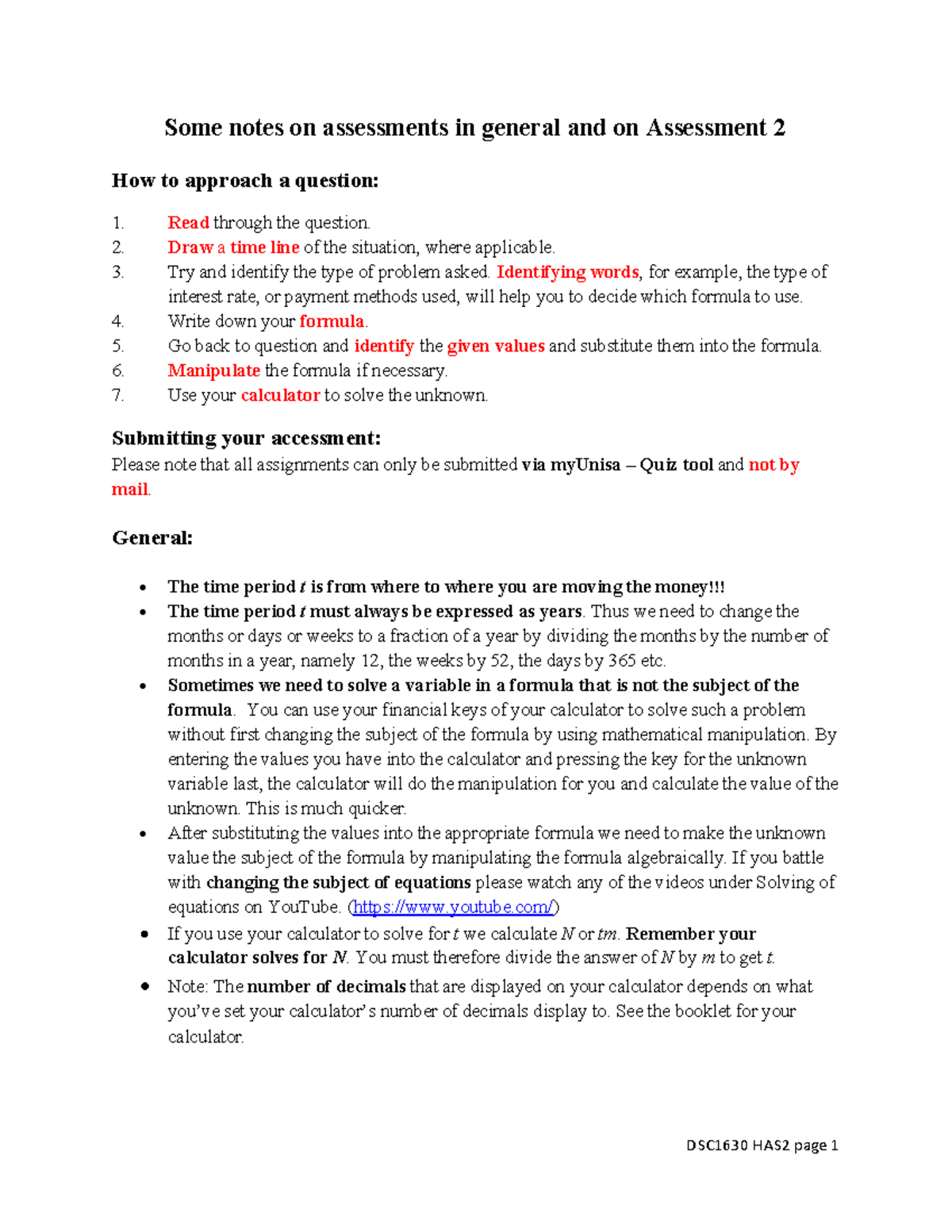 Hints on assignments in general and specific Assignment 2 sem 1 2024 ...