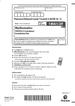 Maths 2 - Maths Genie Stage 3 Test A Name ...