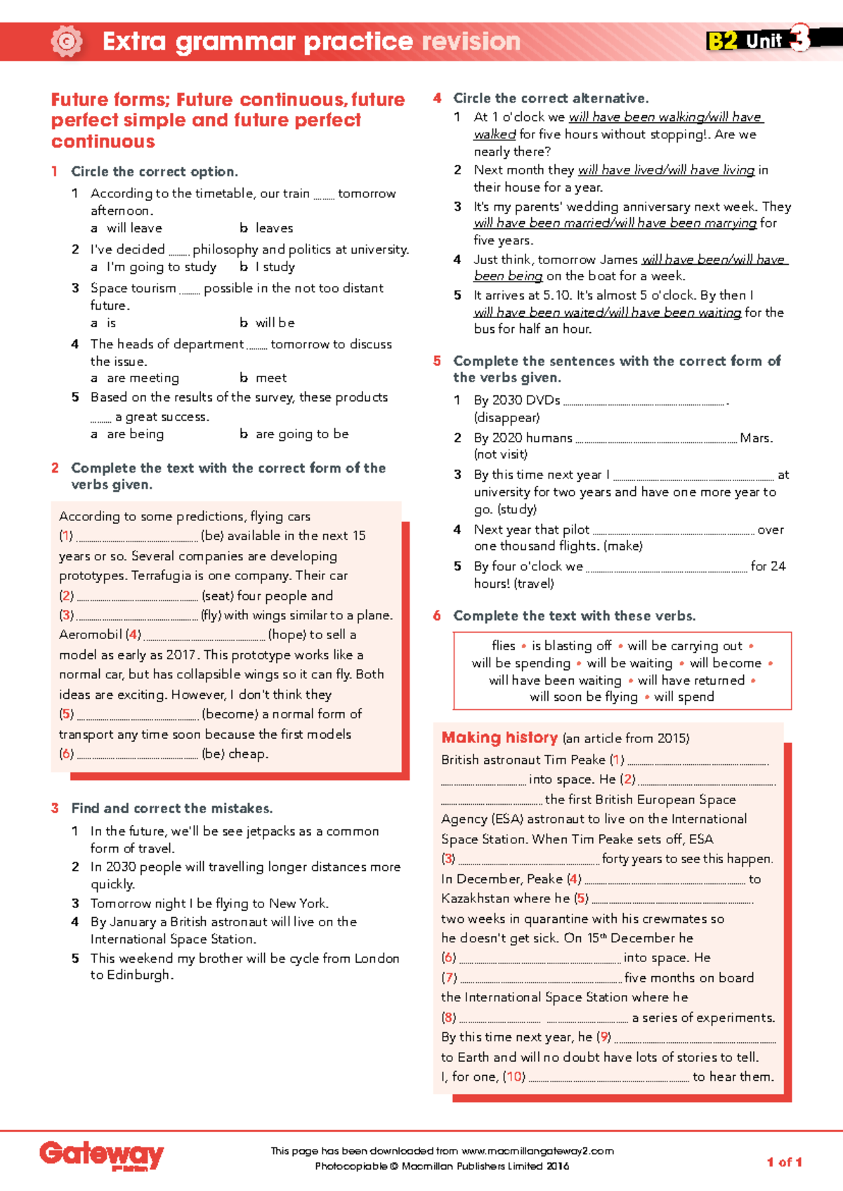 B2 UNIT 3 Extra grammar practice revision - B2 Unit This page has been downloaded from - Studocu