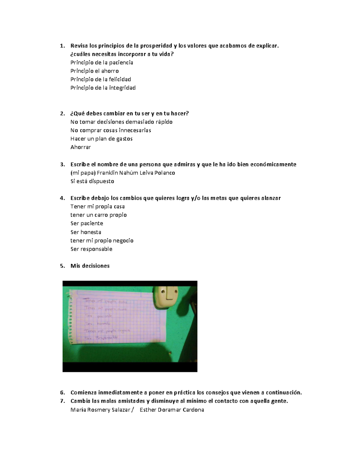 Para poner en practica M - Revisa los principios de la prosperidad y ...