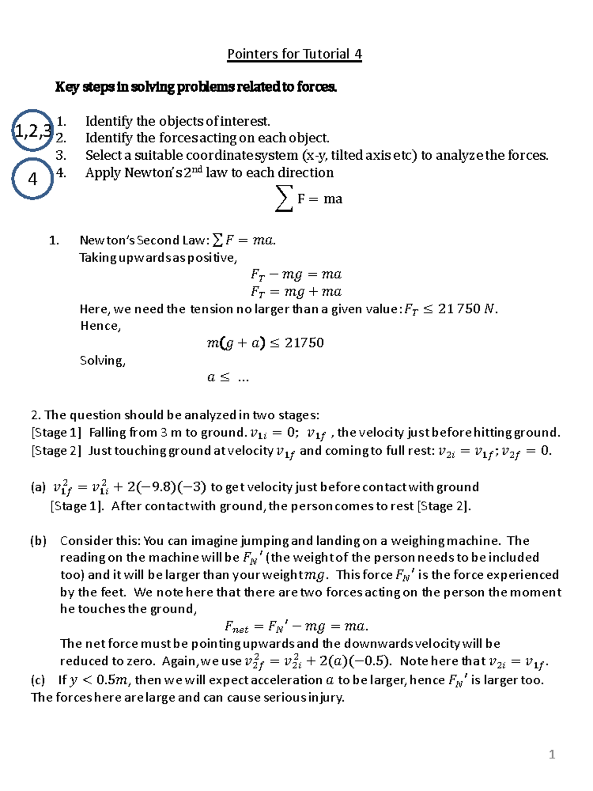 PH Tutorial 4 Pointers - Tut - PH1012 - NTU - StuDocu