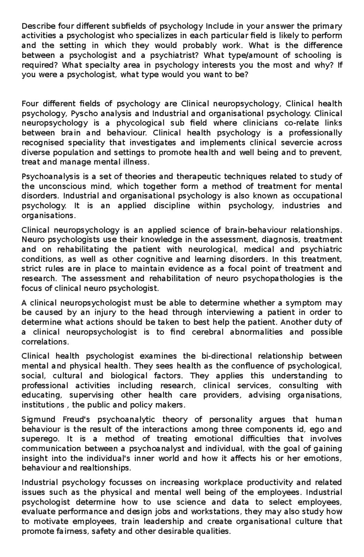 Four Different Subfields Of Psychology Describe Four Di erent Sub elds Of Psychology Include four-different-subfields-of-psychology-describe-four-di-erent-sub-elds-of-psychology-include