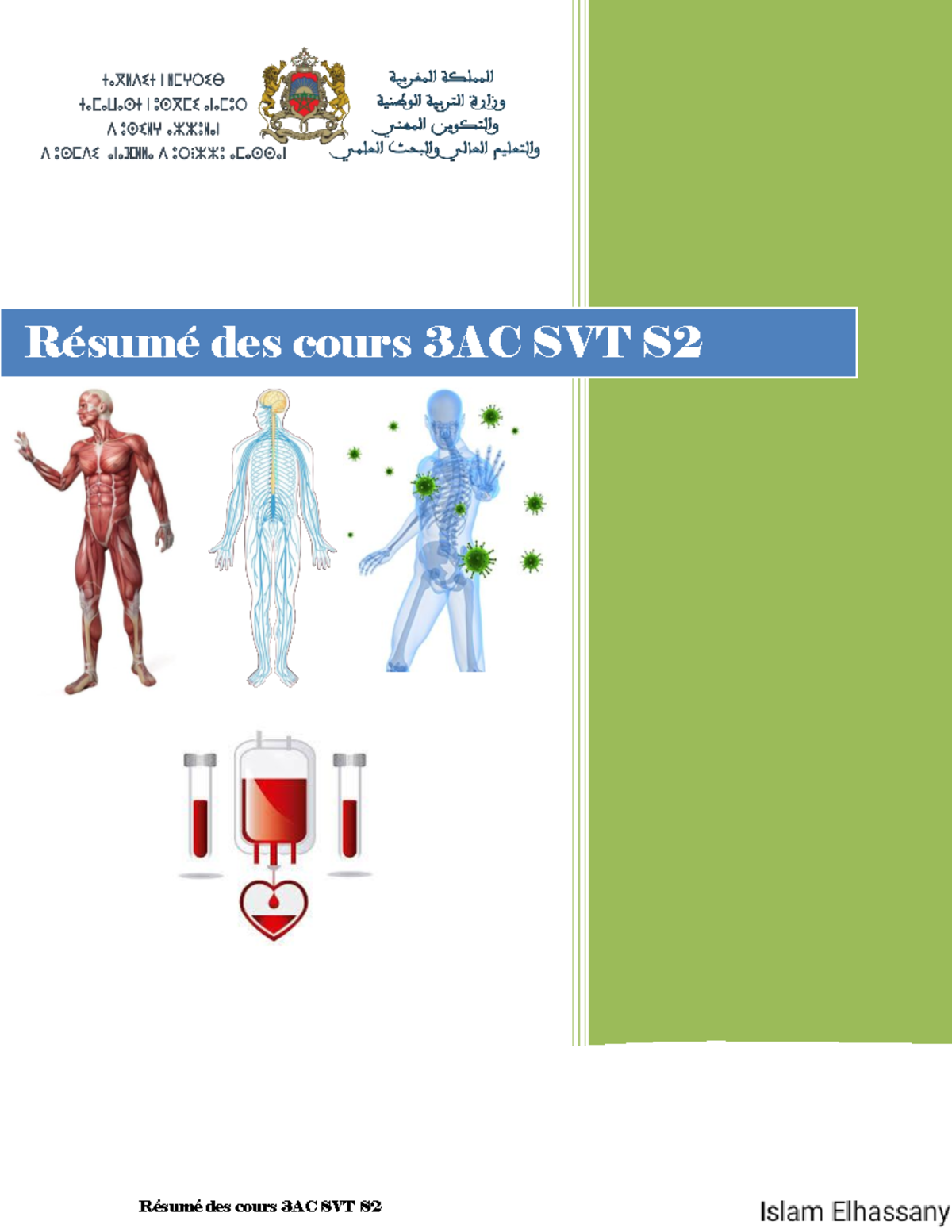 Svt - Summary Resume 3ac 2024 - Pr issame Issam@edu.uca.ac 2019- Résumé des cours 3AC SVT S ...