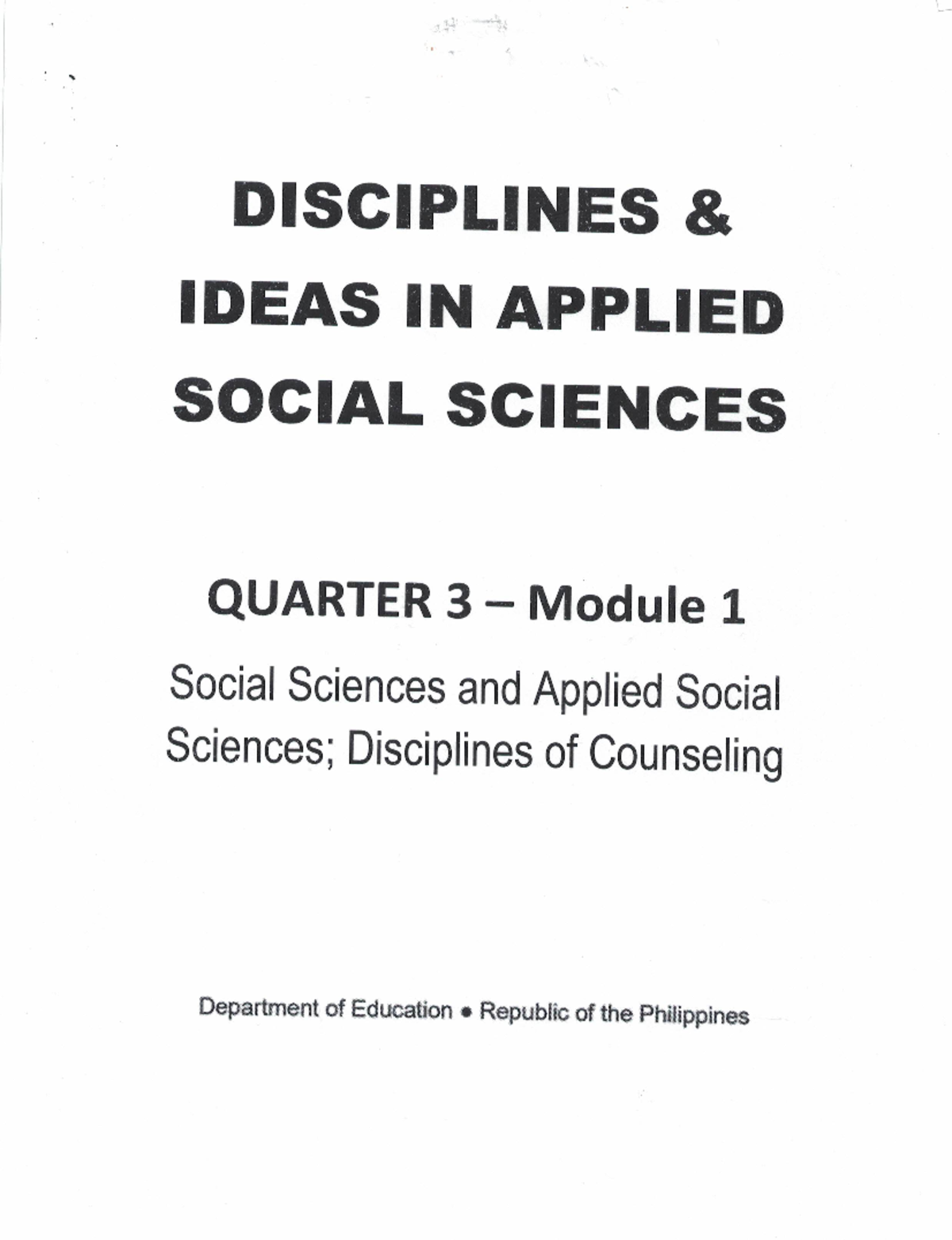 Qtr-3-Module 1-Disciplines-Ideas-in-Applied-Social-Sciences - BS Social ...