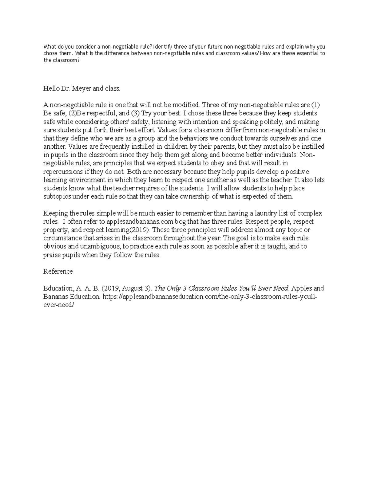 ELM 510 T4 DQ1 - Week 4 Discussion question 1 - What do you consider a ...