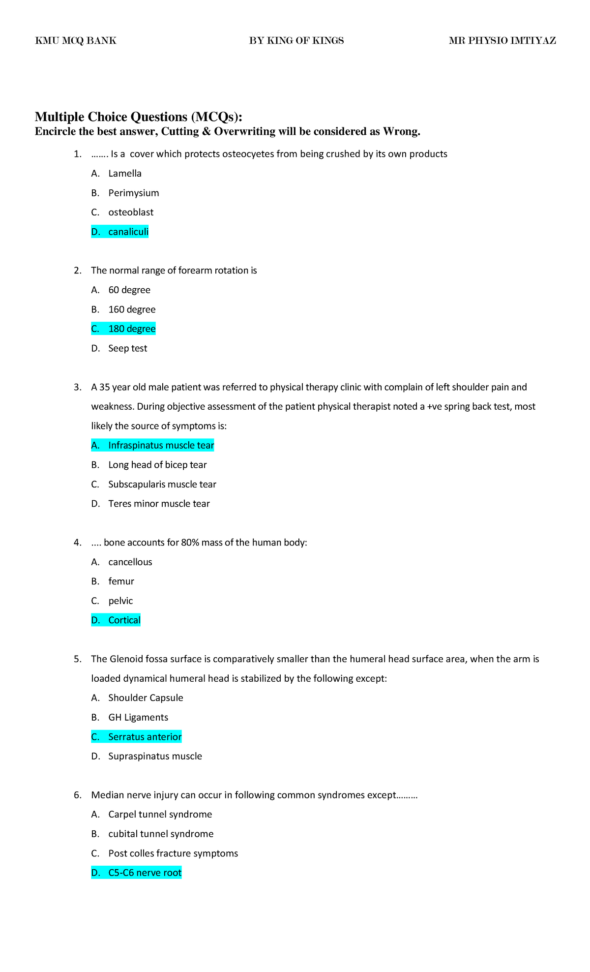 Second semester biomechancs mcq 1 - Multiple Choice Questions (MCQs ...