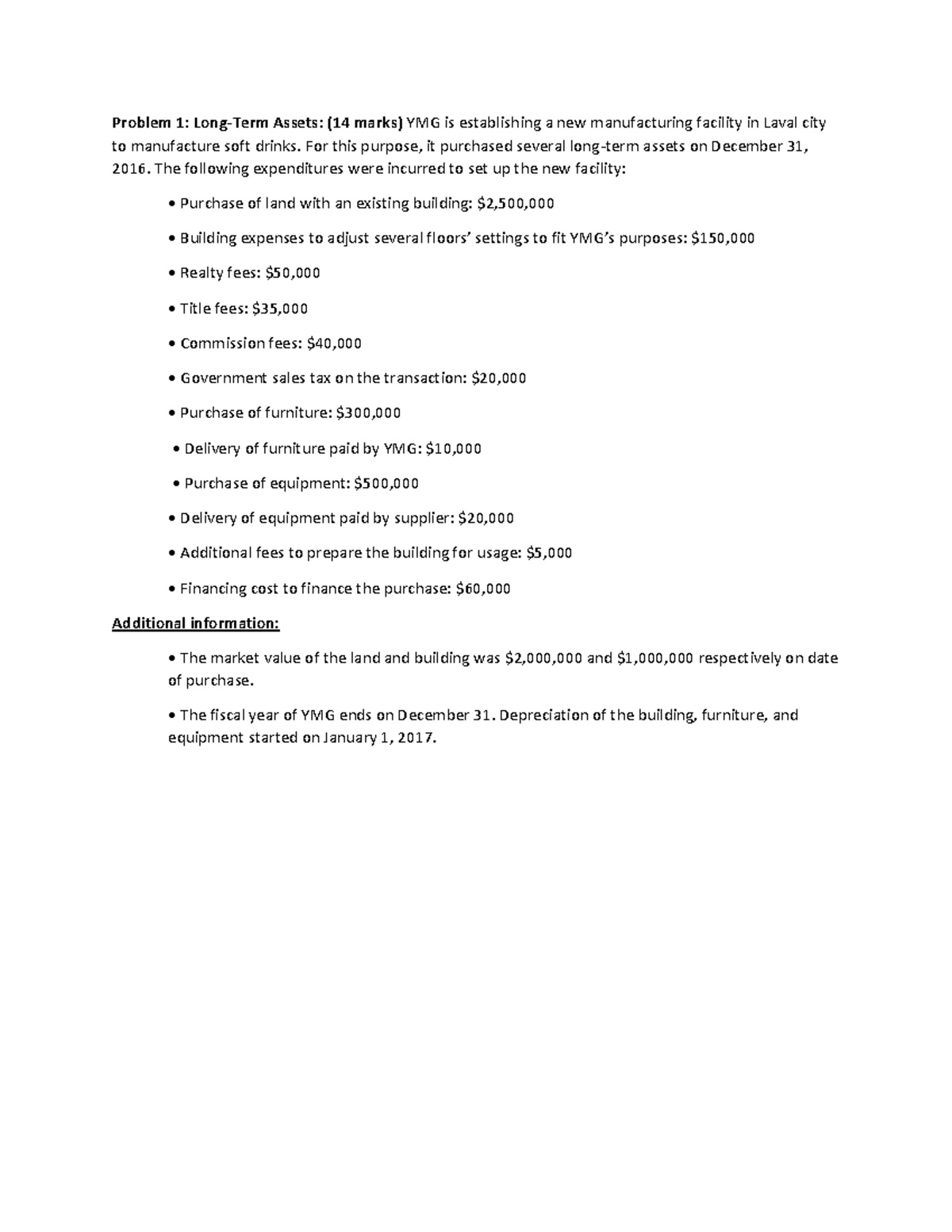 Sample/practice exam 12 September 2020, questions - Problem 1: Long ...
