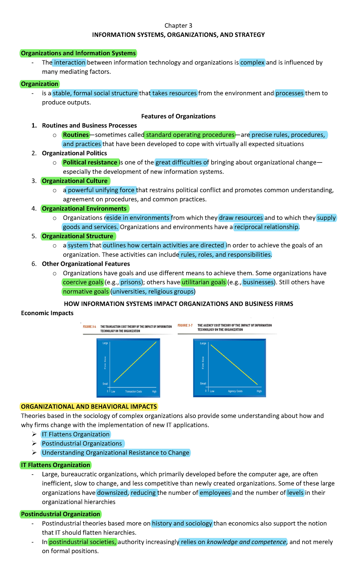 AIS C3 Midterms - Chapter 3 INFORMATION SYSTEMS, ORGANIZATIONS, AND ...