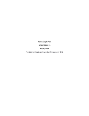 C802 Task 1 - Passed - Task 1 : HER Functions Course: C Western ...