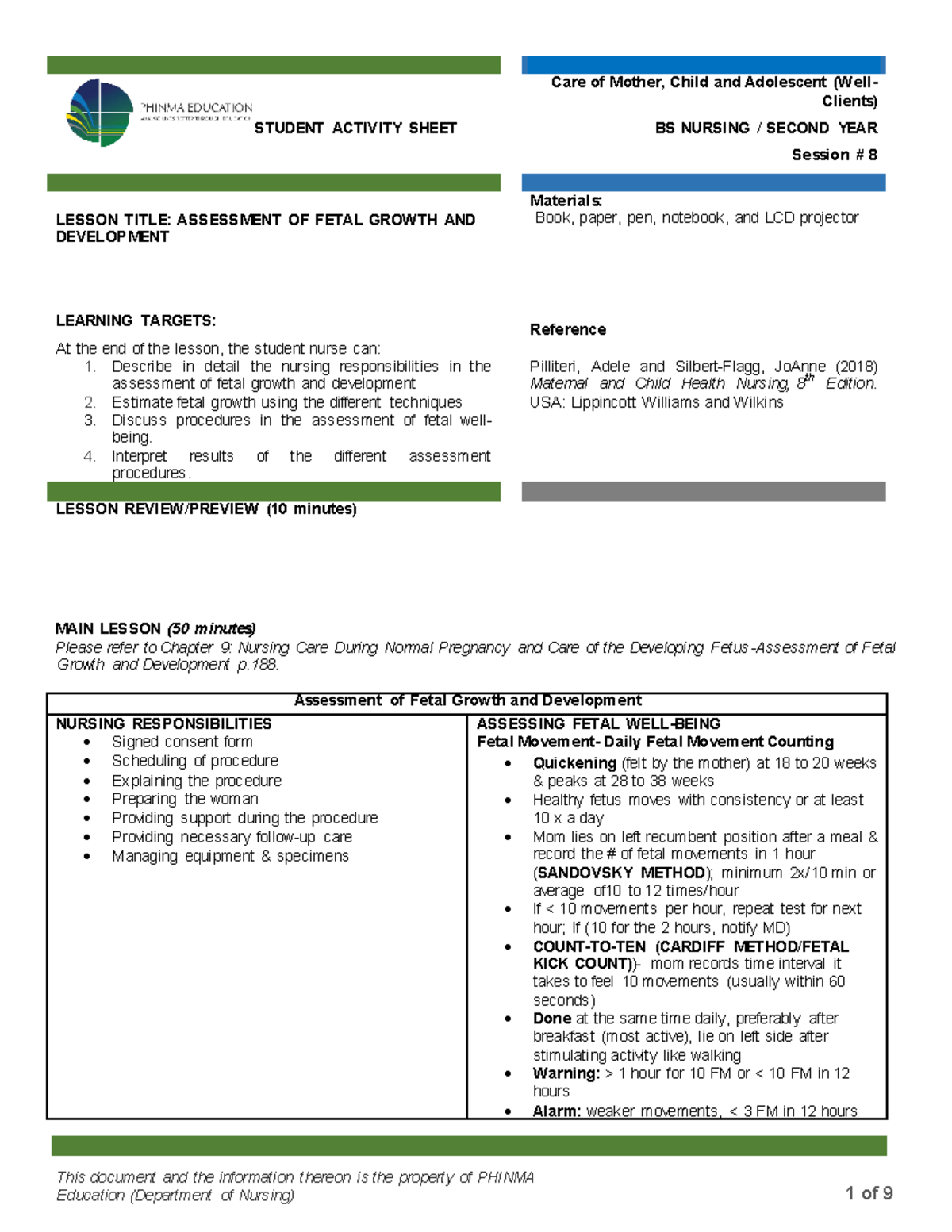 OB1 SAS 8 - STUDY. - This document and the information thereon is the ...