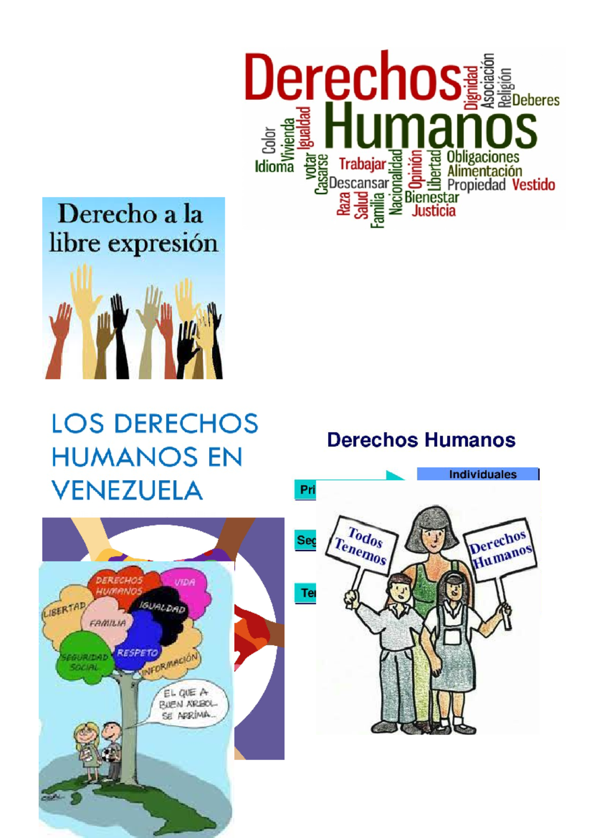 Derechos humanos - SE TRATA DE IMAGENES VISIBLES - hombre y sociedad ...