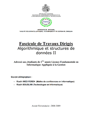 Algo - informatique cours - Chapitre 4 : Piles et Files Chapitre 4 : Piles et Files Les piles et ...