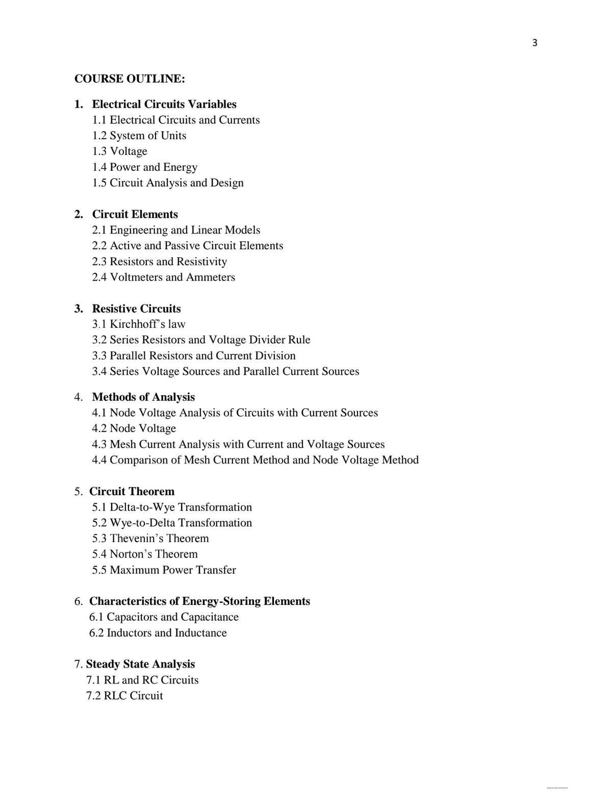 Rabaca Ee 230 A Tth 1 3pm E Notes Basic Electrical Engineering