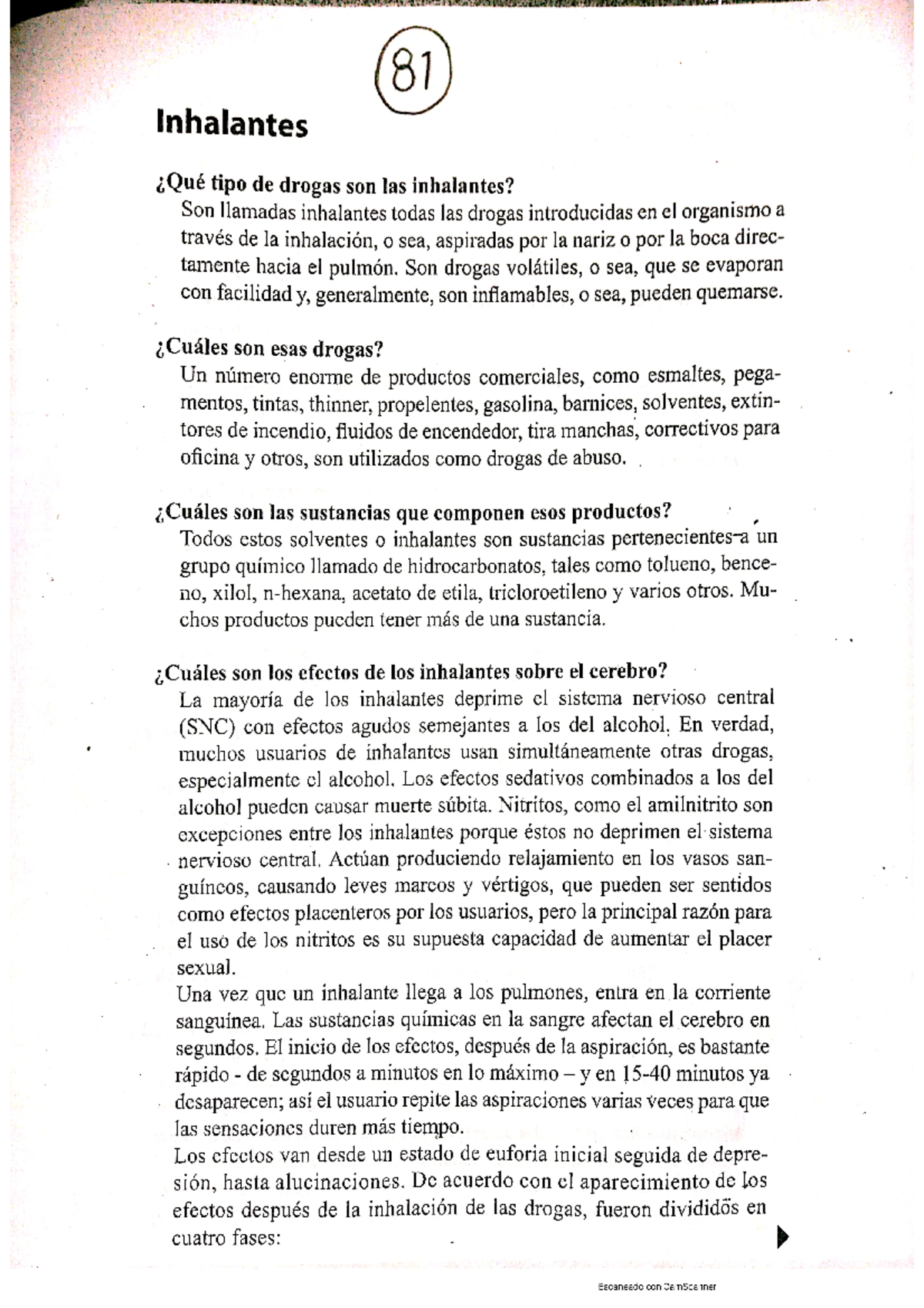 Inhalantes - Información sobre las drogas inhaladas - 81 Inhalantes ...