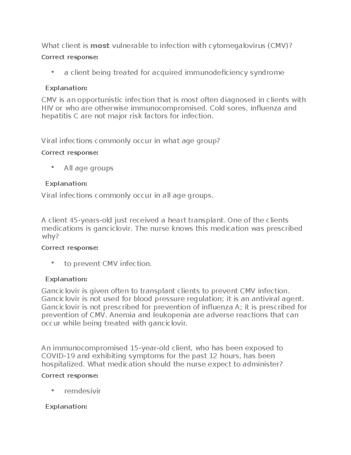 Prep U Ch. 23 - notes - What client is most vulnerable to infection ...