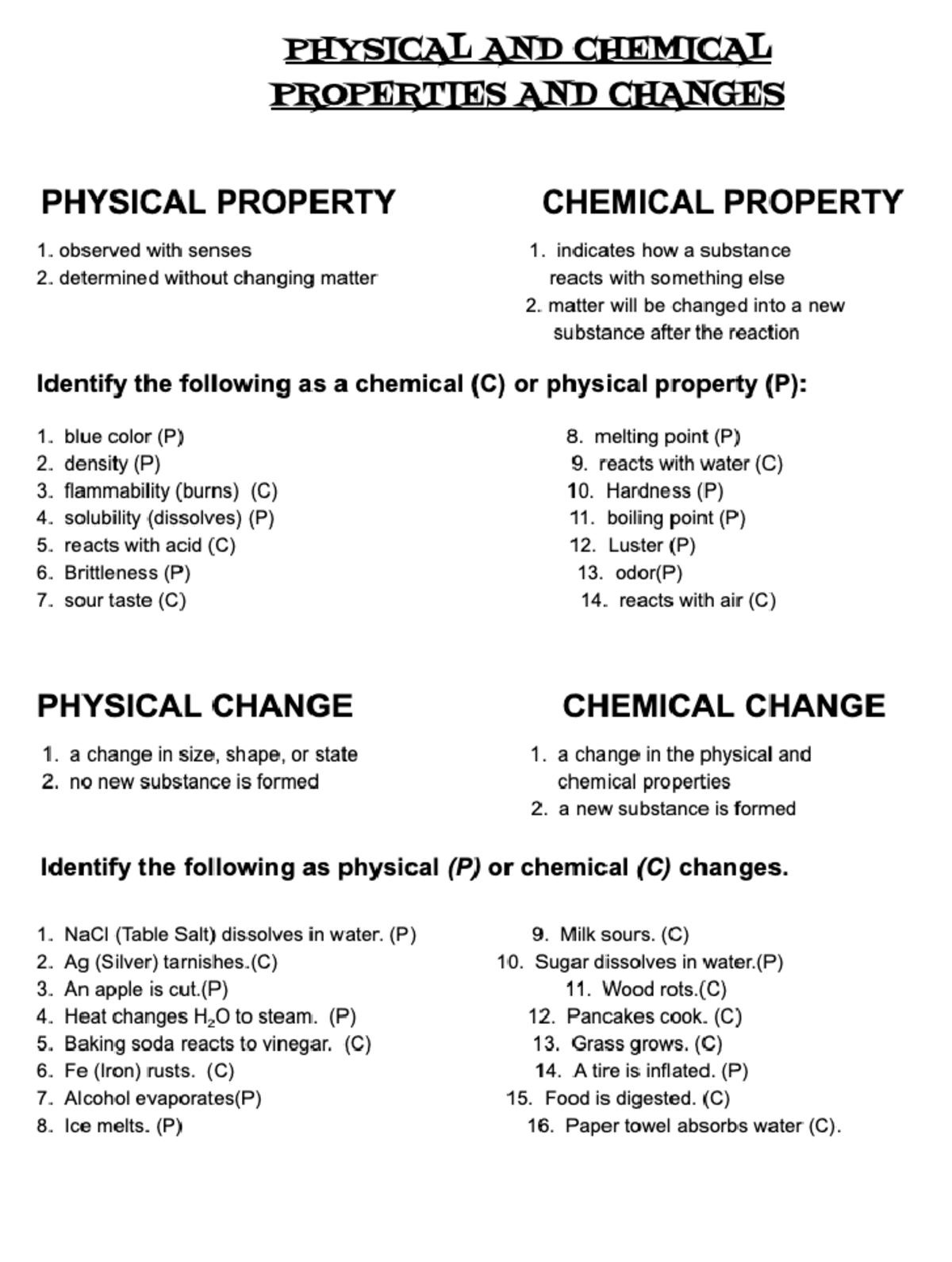 Physical Chemical Properties pg1 - PHYSICAL AND CHEMICAL PROPERTIES AND ...