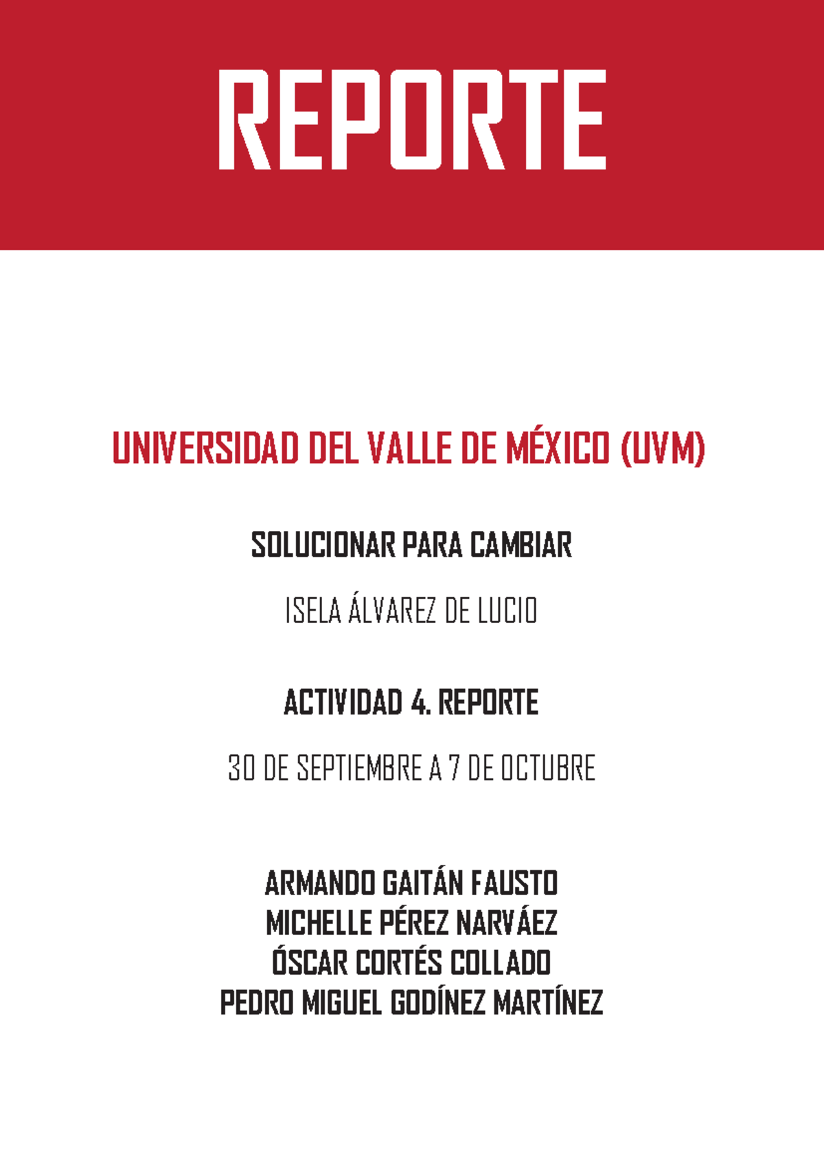 Actividad 4 trabajo en EQUIPO - ARMANDO GAITÁN FAUSTO MICHELLE PÉREZ ...