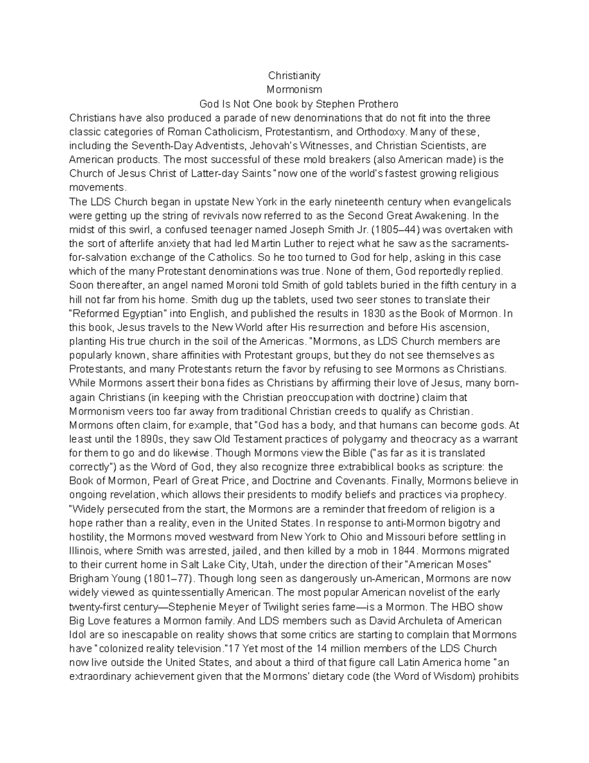 Christianity 11 - God is not one - Christianity Mormonism God Is Not ...