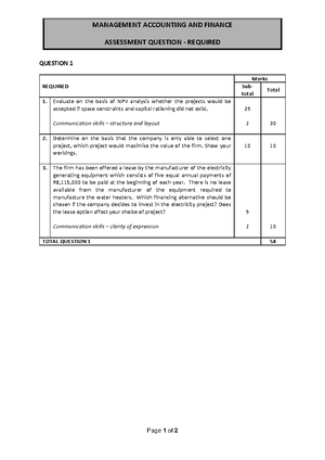 MAC3761 Test 1 2023 TL201 - Tutorial Letter 201/0/ MANAGEMENT ...