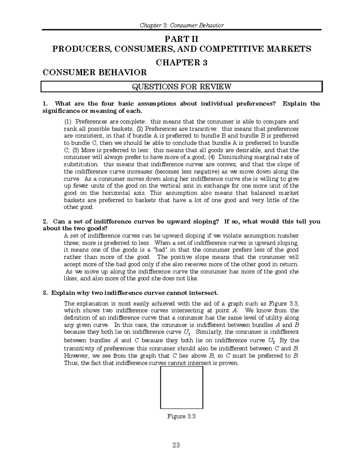 Unit 1 soluciones - Chapter 3: Consumer Behavior PART II PRODUCERS ...