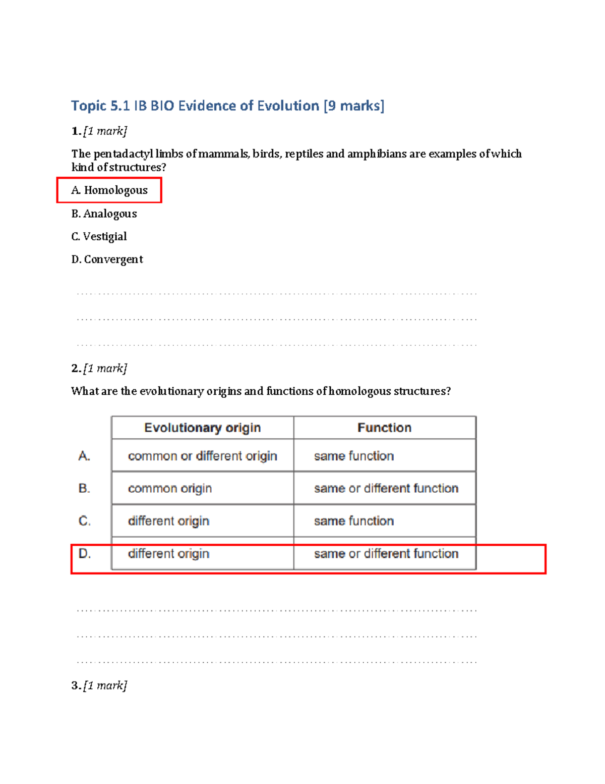 Kami Export - Lee'Asia Lazarre - Topic 5.1 IB BIO Evidence of Evolution ...