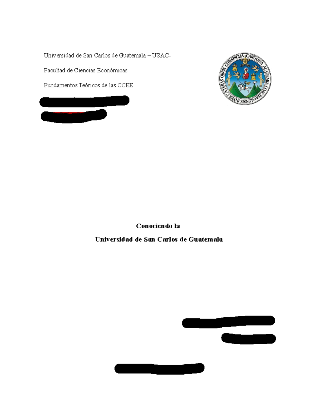 Investigación USAC Y Facultad DE CCEE - Universidad de San Carlos de ...