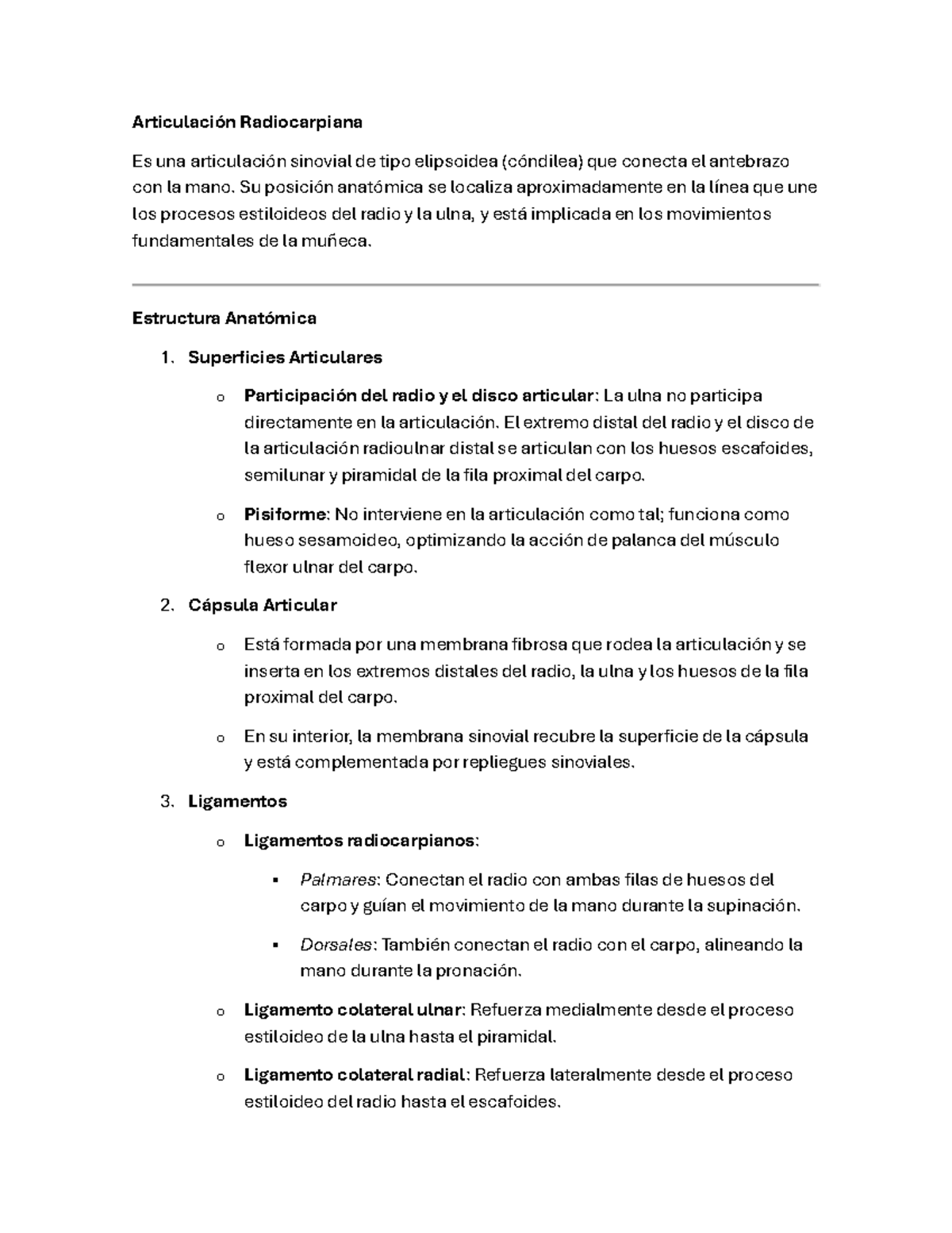 Articulación Radiocarpiana 2 - Articulación Radiocarpiana Es una ...