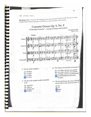 Intro to music answers - . 1. In musical compositions, a theme is: A ...