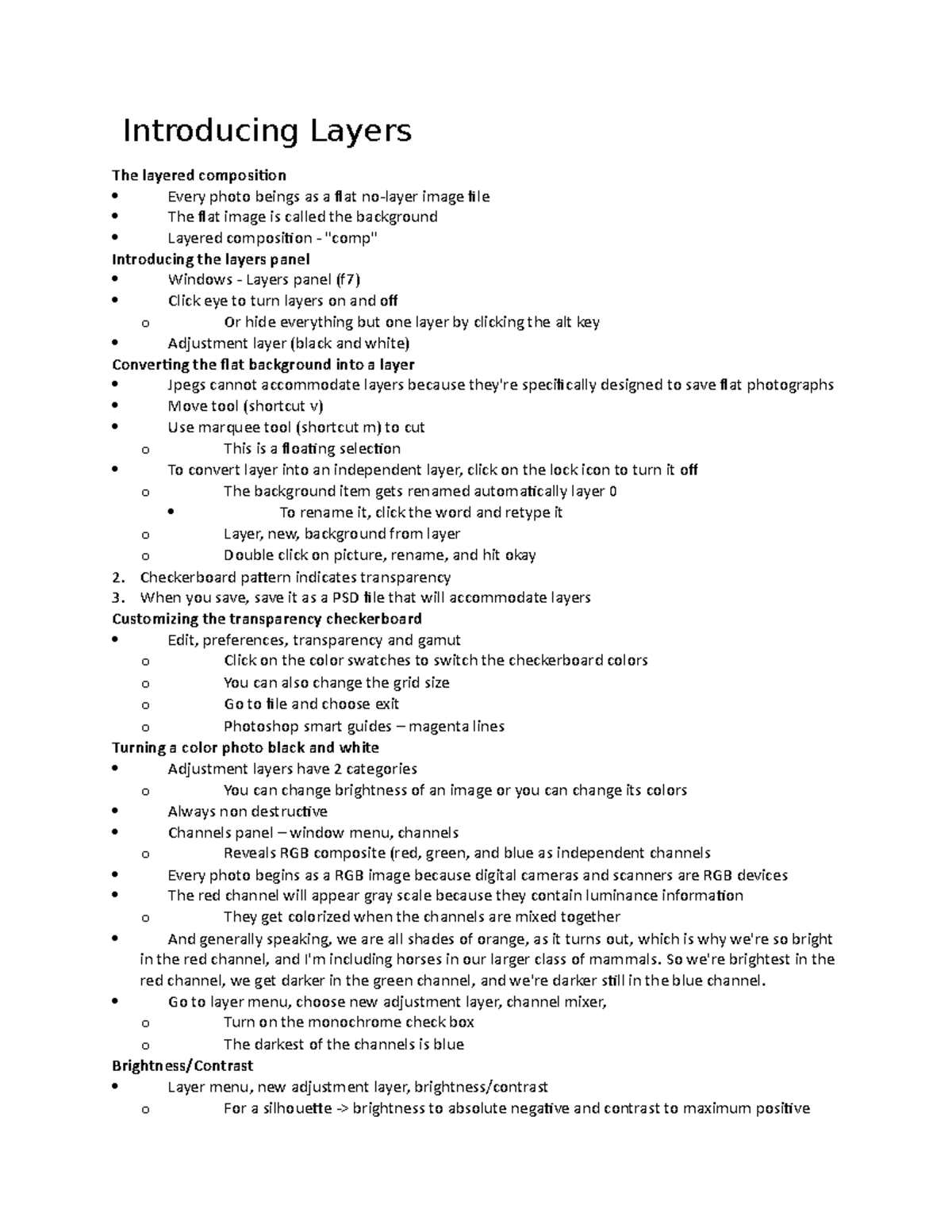 Introducing Layers - Photoshop - Ryan Moeller - Introducing Layers The ...