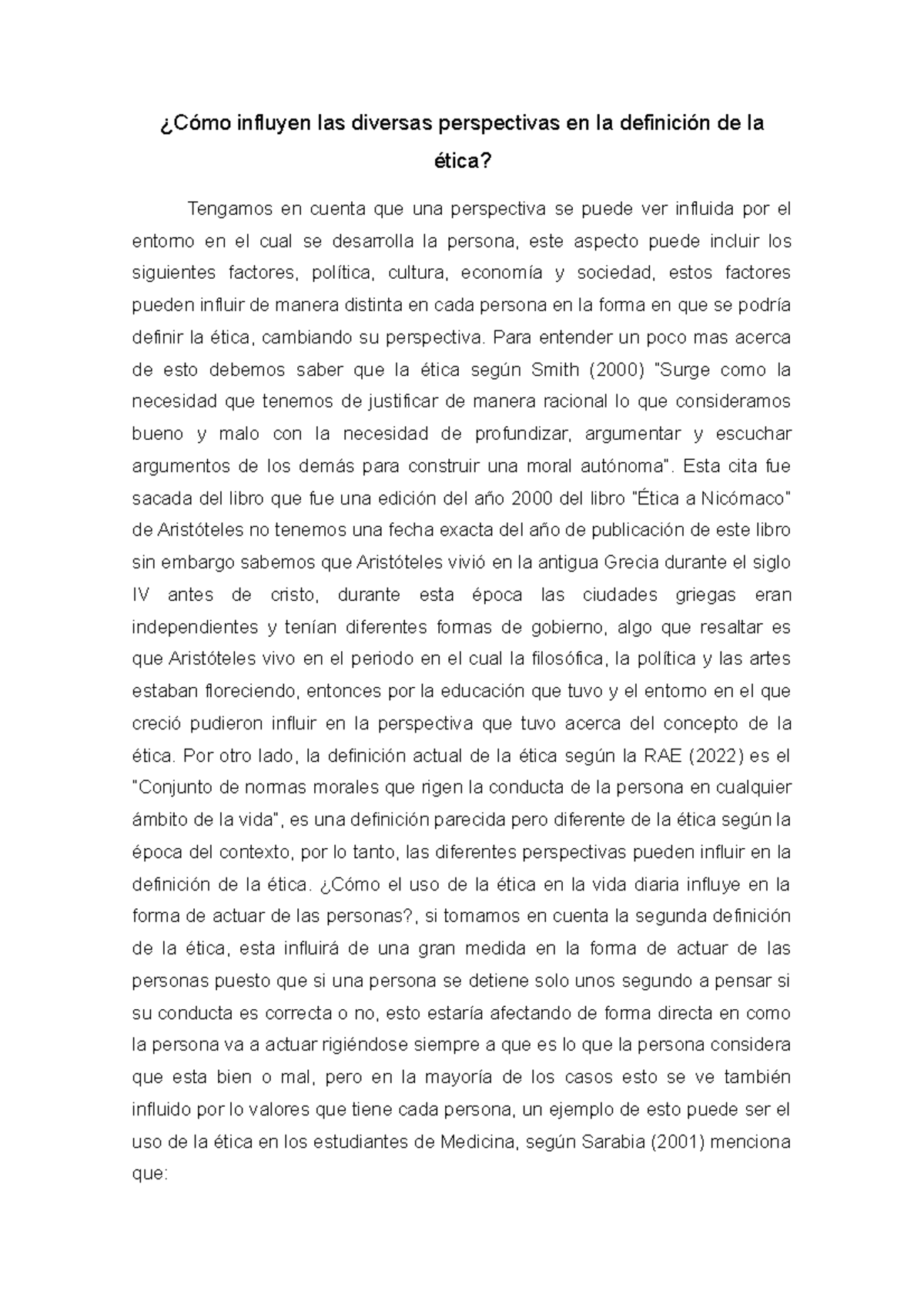 Cómo influyen las diversas perspectivas en la definición de la ética ...