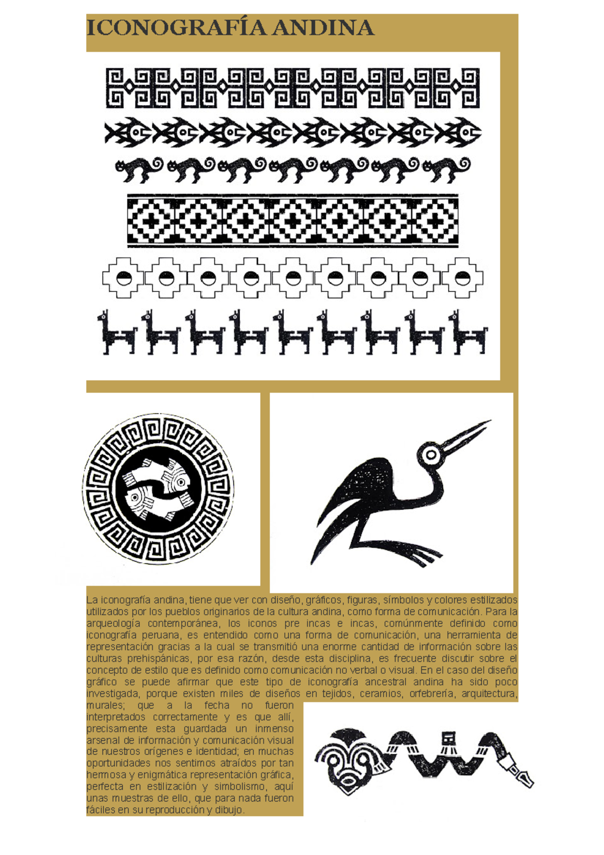 Iconografía Andina - kolo - ICONOGRAFÍA ANDINA La iconografía andina ...