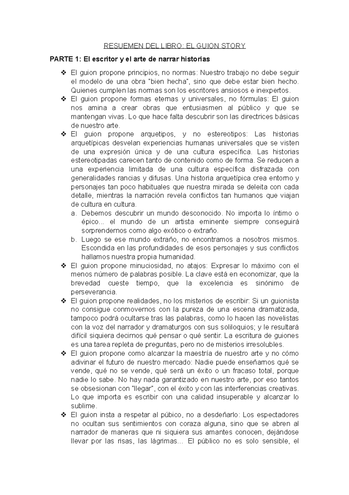 Resuemen DEL Libro - Resumen Story - RESUEMEN DEL LIBRO: EL GUION STORY ...