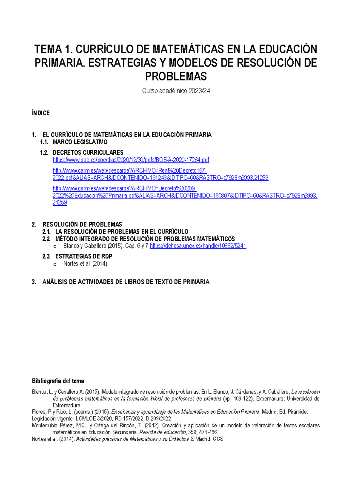 TEMA1 Mat II 23-24 240510 142136 - TEMA 1. CURRÍCULO DE MATEMÁTICAS EN ...