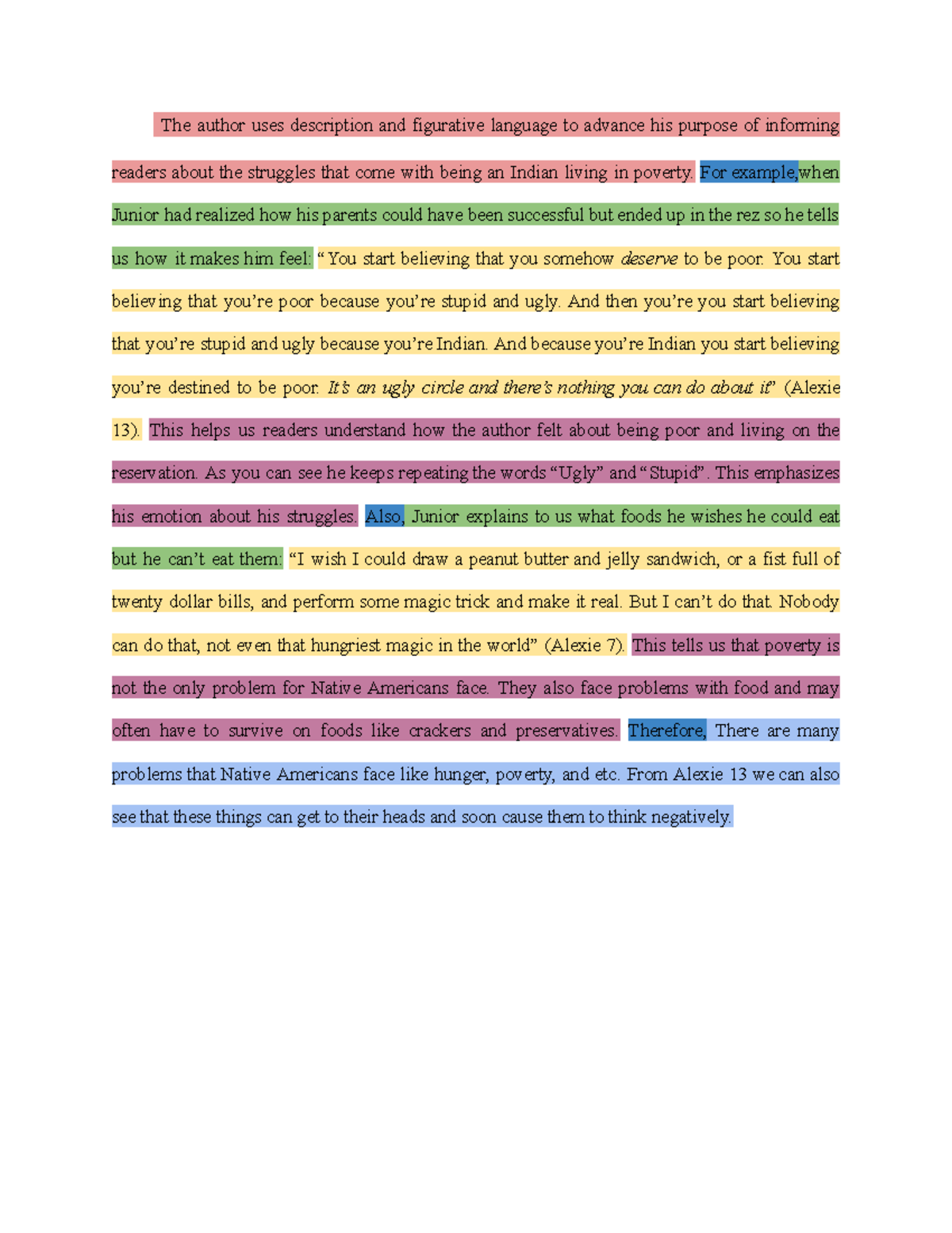 Sarah Jacobs - Constructed Response (Authors purpose)Example 2 - The ...