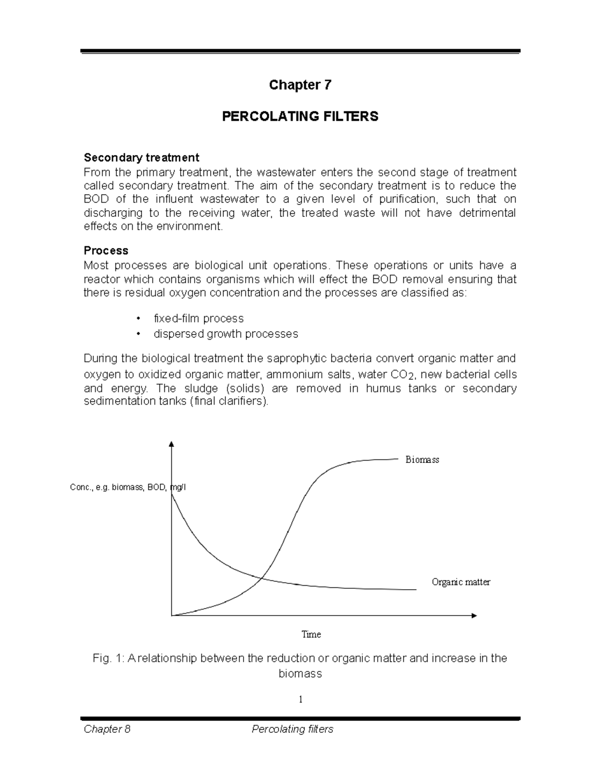 Chapt 8 Percolatingfilters - Chapter 7 PERCOLATING FILTERS Secondary ...