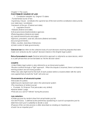 CJ notes 1 - Criminal Justice Chapter 1 notes INTRO TO CRIMINAL JUSTICE ...