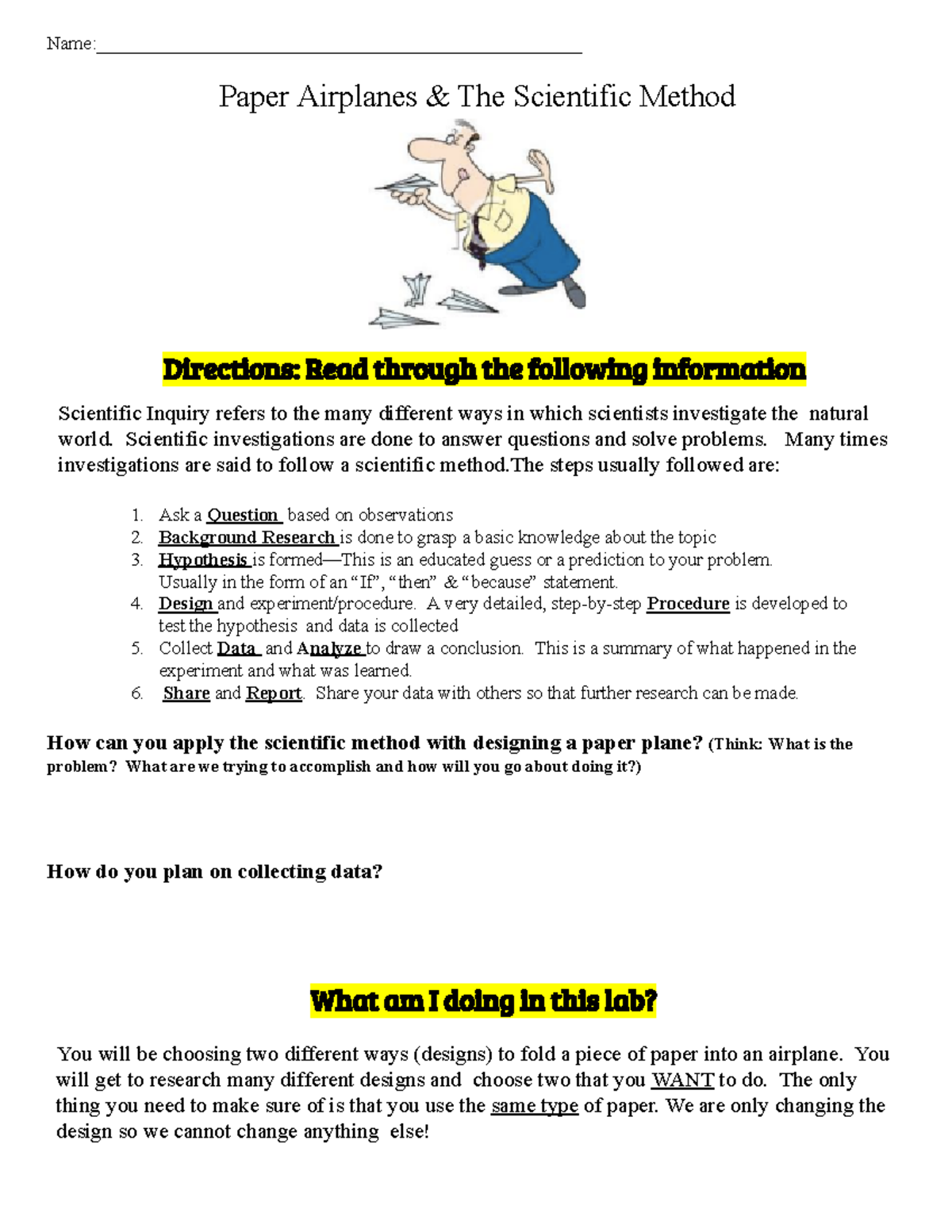 Paper Plane Lab - Name ...