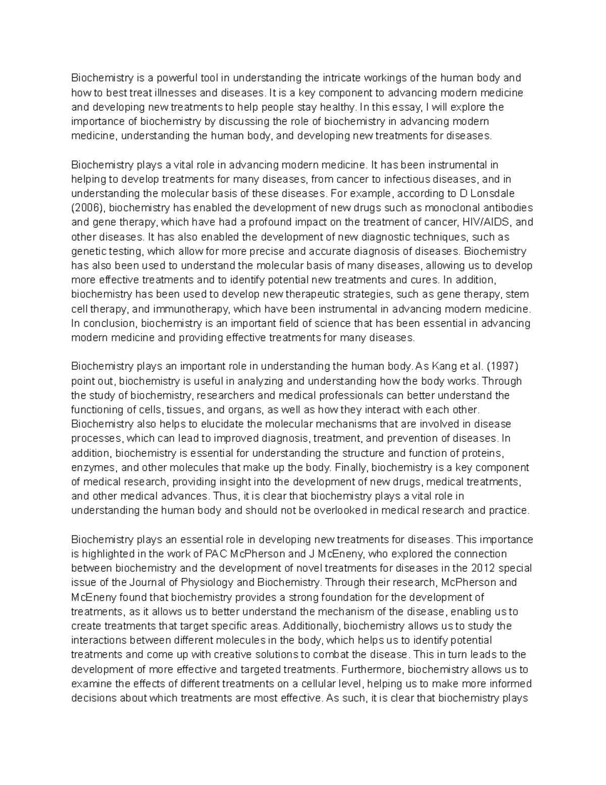 Importance of Biochemistry - Biochemistry is a powerful tool in ...