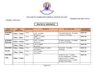 Maintain Operation Theatre Instruments and Apparatus - Observation ...