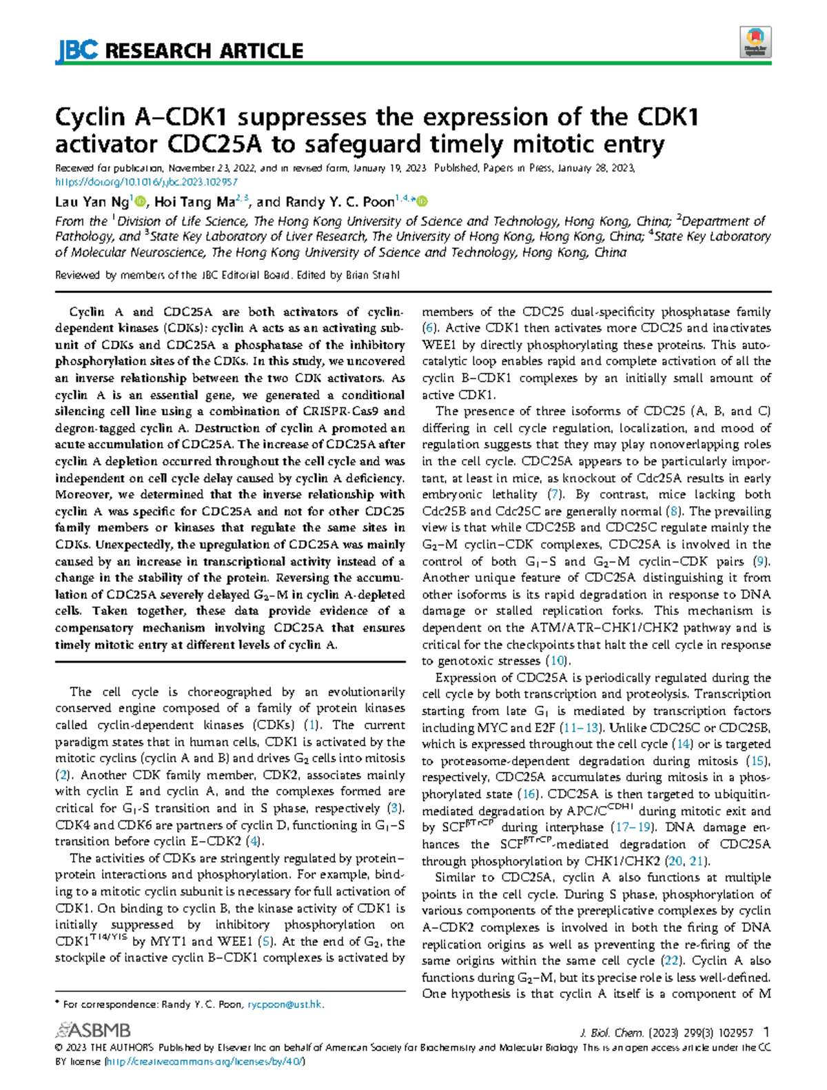 Final exam paper incl supplementary figures - Cyclin A–CDK1 suppresses ...