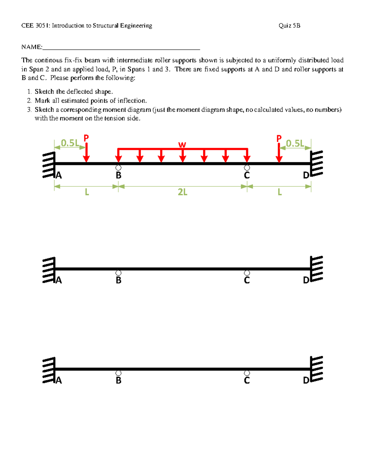 Practice Quiz 5c - Deflected Shape - CEE 3051: Introduction to ...