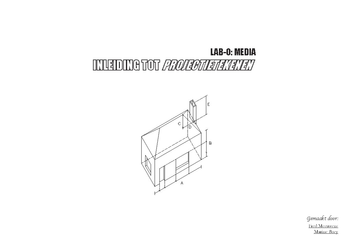 Projectietekenen Cursus - LAB-O: MEDIA INLEIDING TOT INLEIDING TOT ...