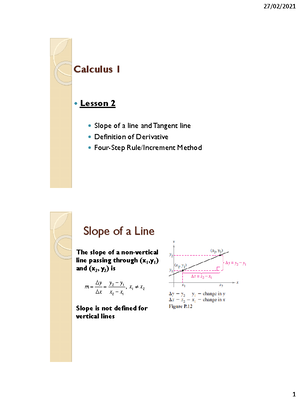 Caleng 1 Lesson 01 Introduction to Calculus Limit and Continuity - Calculus 1 Lesson 1 - Studocu