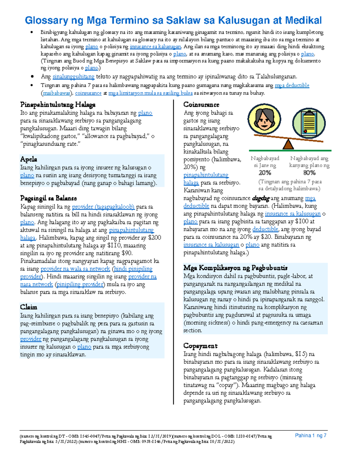 Uniform Glossary Tagalog 508 05 20 0 - (numero ng kontrol ng DTGlossary ...