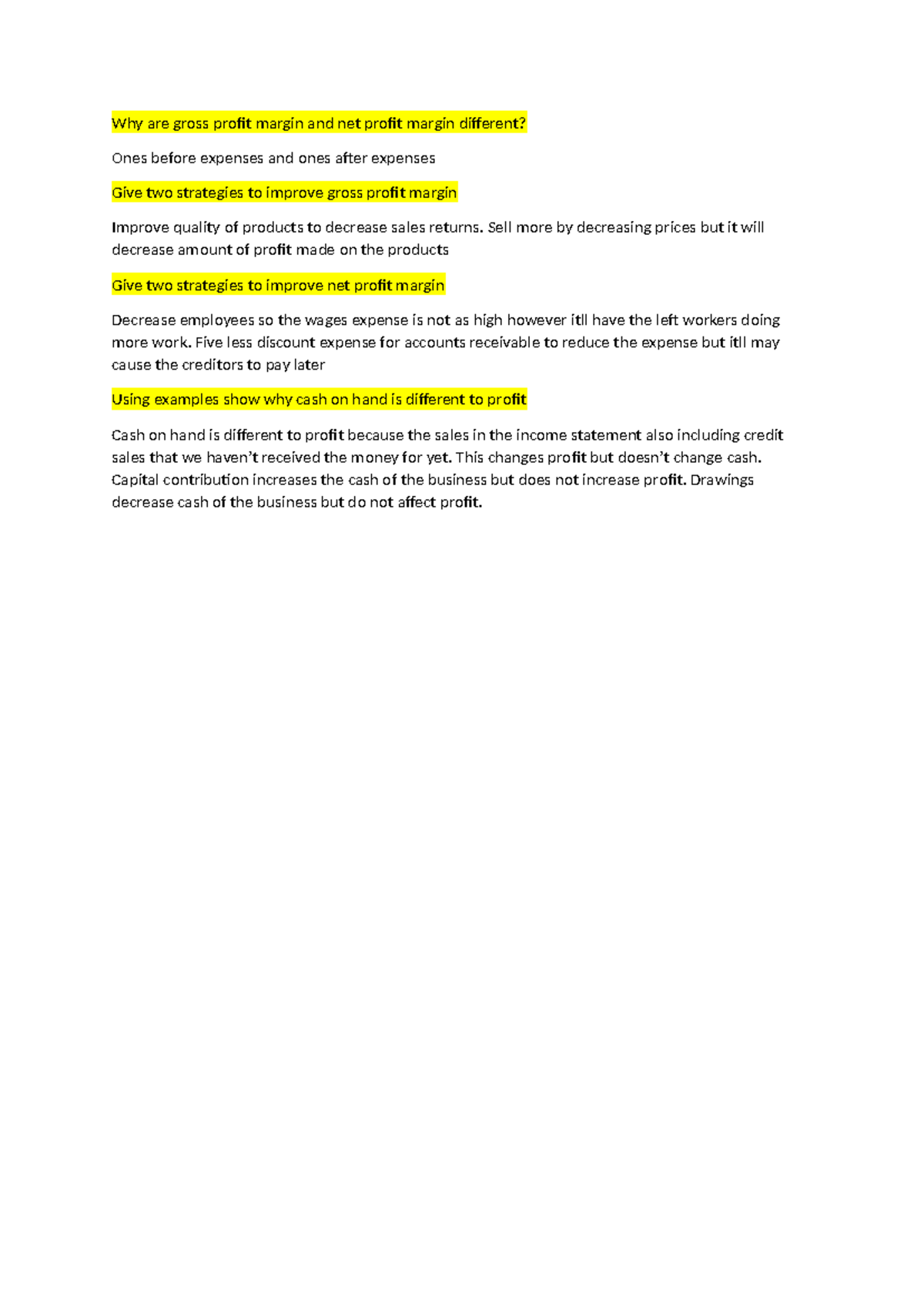 Gpm and npm - just notes - Why are gross profit margin and net profit ...