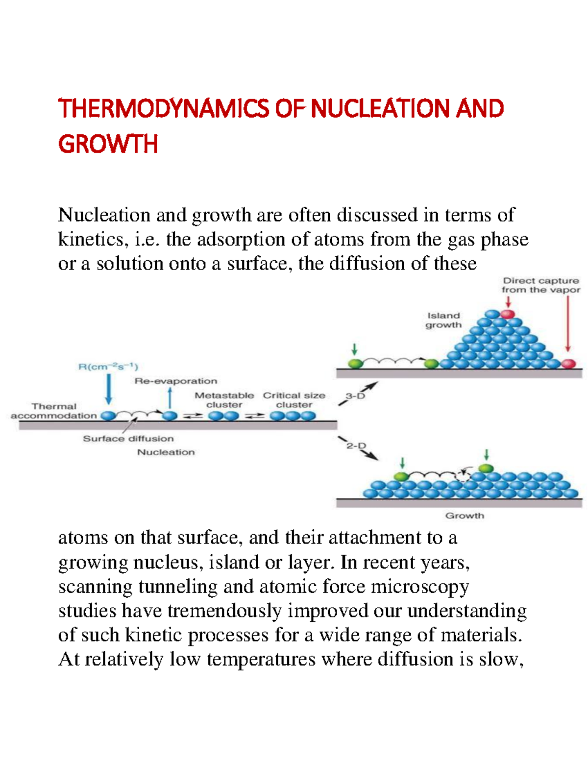 Document - Thermodynamics of nucleation and growth - THERMODYNAMICS OF ...
