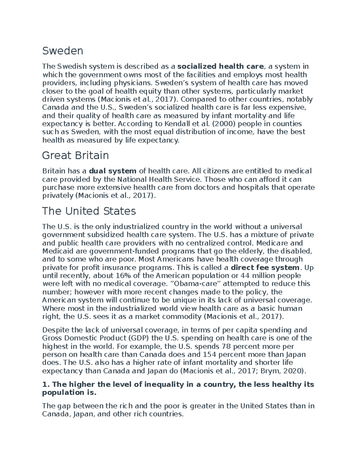 Sweden - lecture notes - Sweden The Swedish system is described as a ...