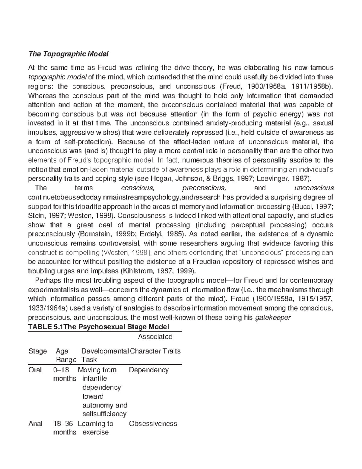 Psychodynamic-Models Chapter 2 - The Topographic Model At the same time ...