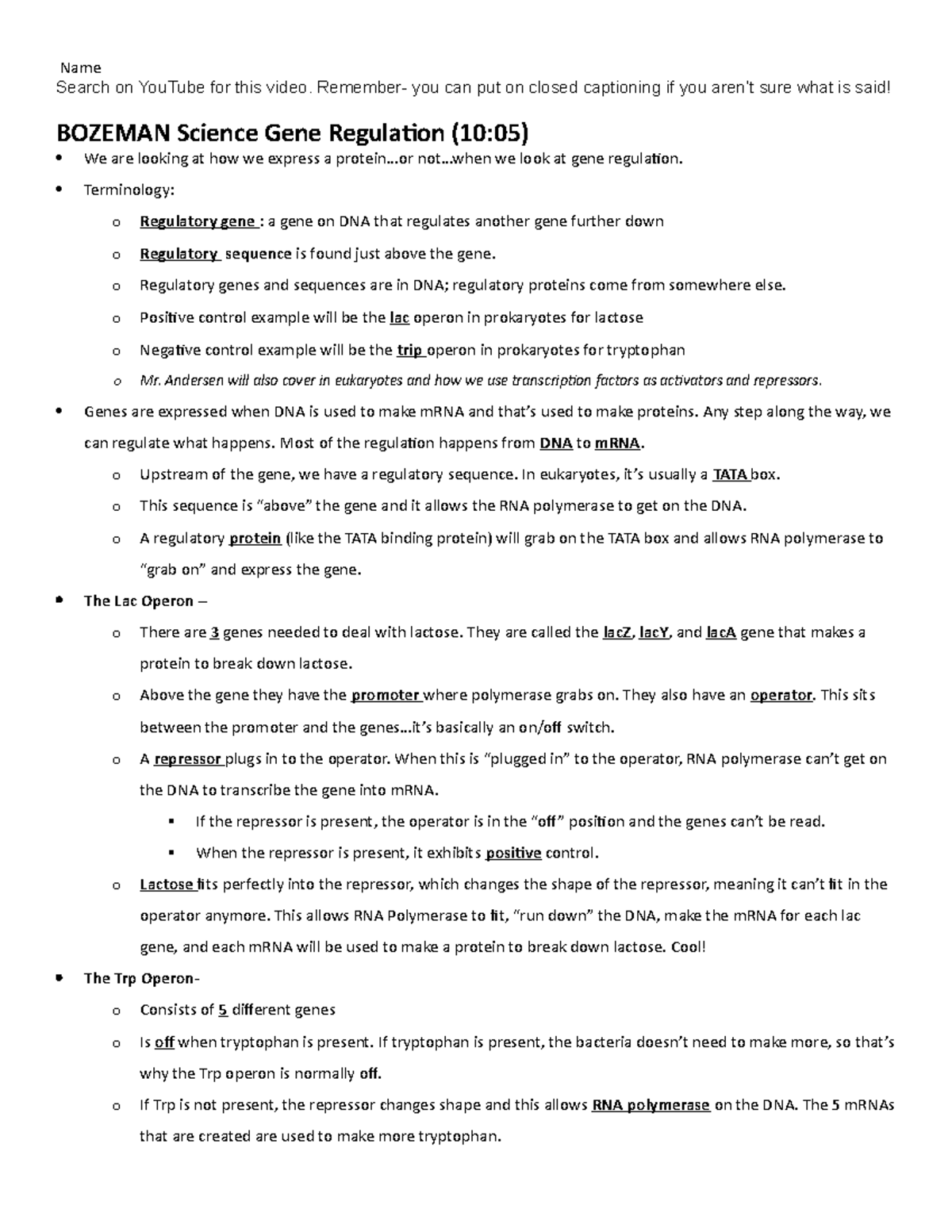 07 - Bozeman WAL (write-a-long) Gene Regulation - Name Search on ...